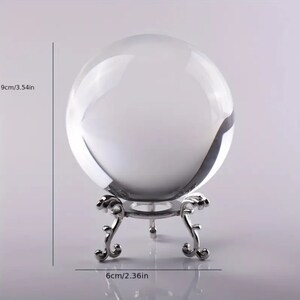 Clear Quartz Crystal Ball With Stand for Scrying, Wicca, Psychic ...