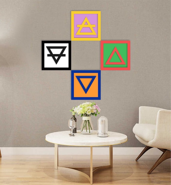 Four Elements Wall Decor Set - Etsy
