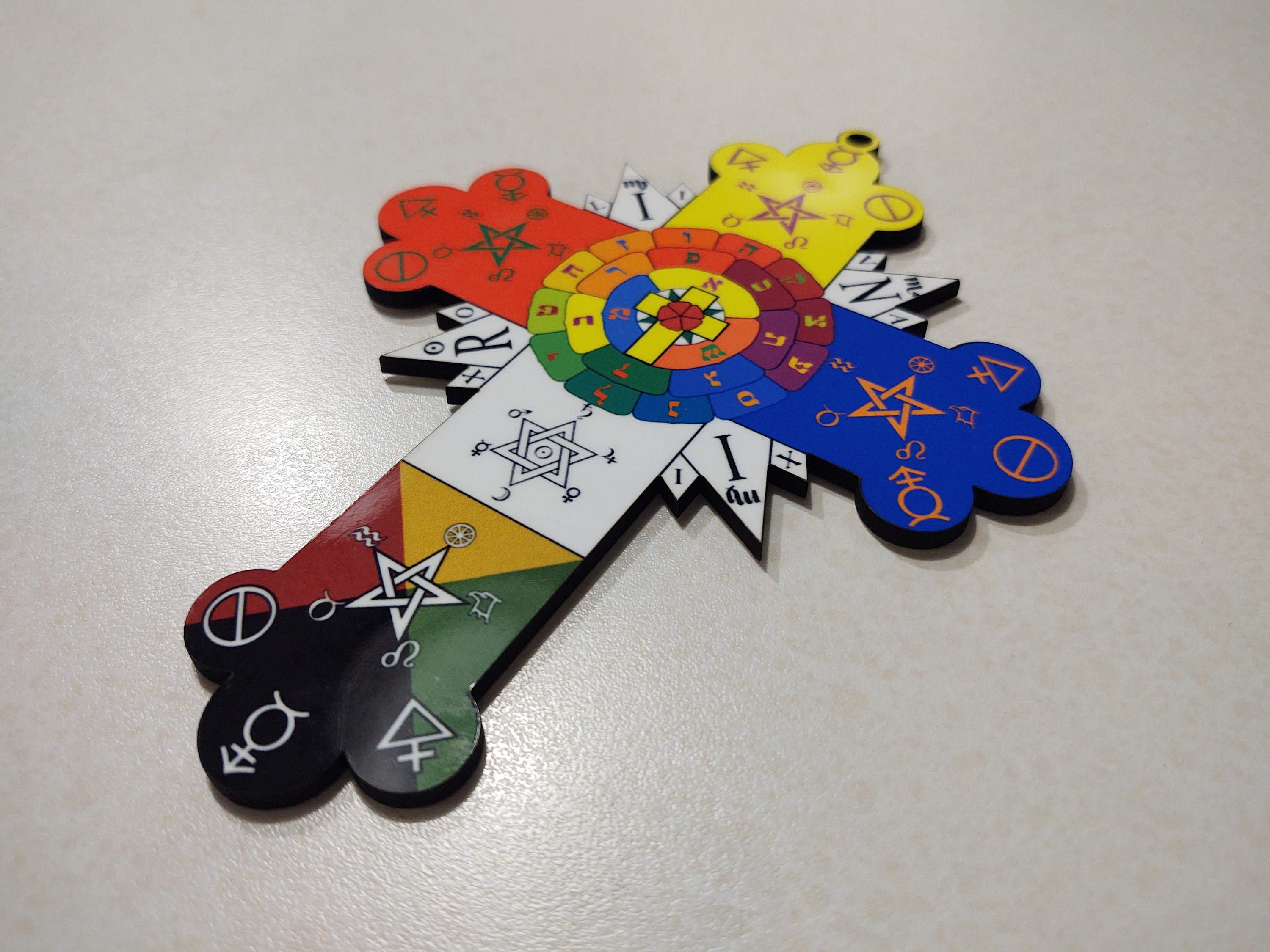 Golden Dawn Rose Cross Lamen - Etsy Canada