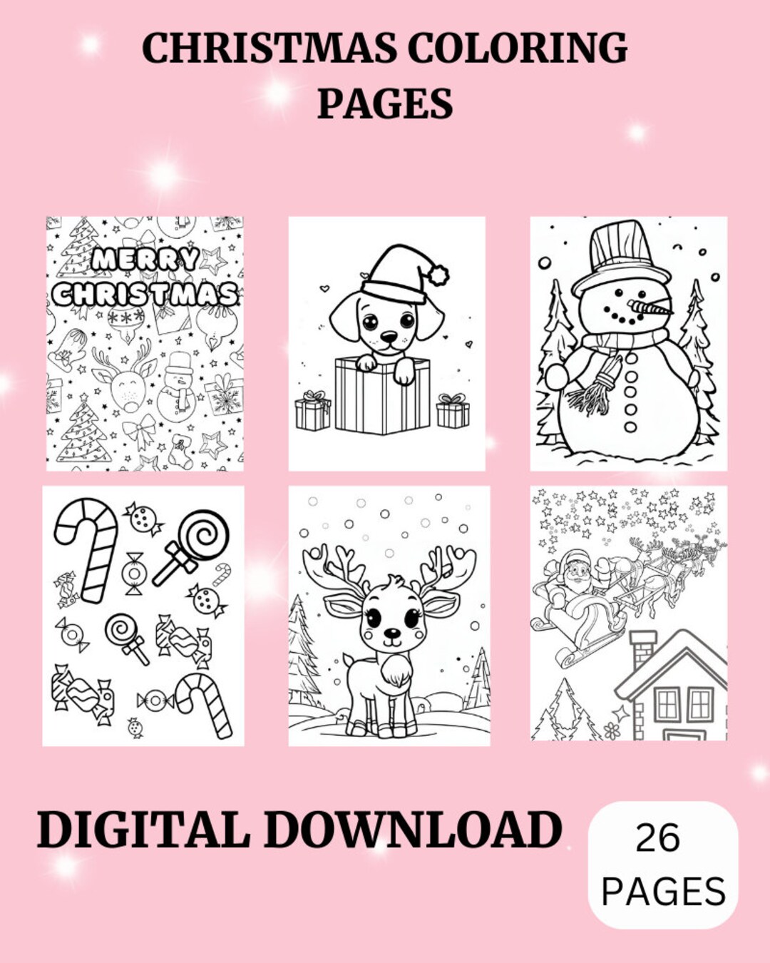 Festive Christmas Coloring Pages for Kids - Printable Holiday Fun Pack ...