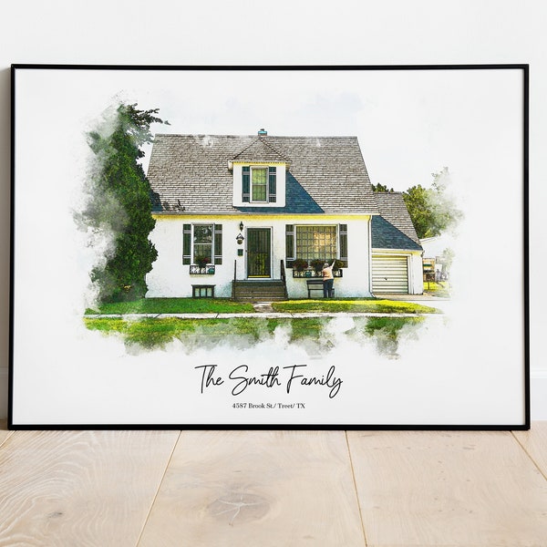 Custom House Portrait - Etsy