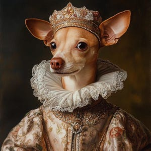 Custom Royalty Pet Portrait, Royal Regal Dog Painting, Wall Art, Pet ...