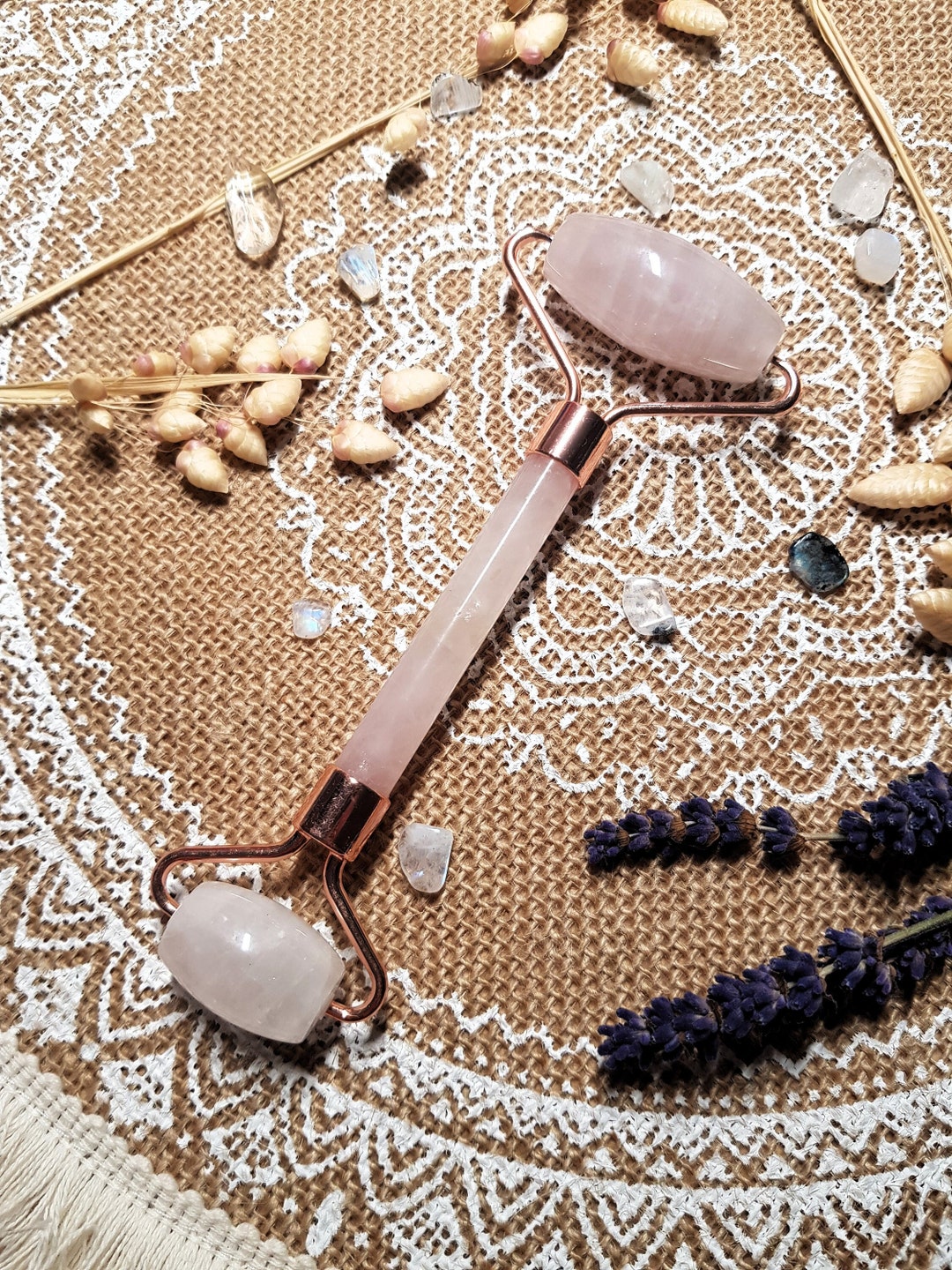 Rose Quartz Facial Roller, Facial Massage, Skincare Gift, Massage Tool ...