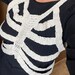 Crochet Skeleton Top, Grunge Fairycore Goth Top, Skeleton Corset ...