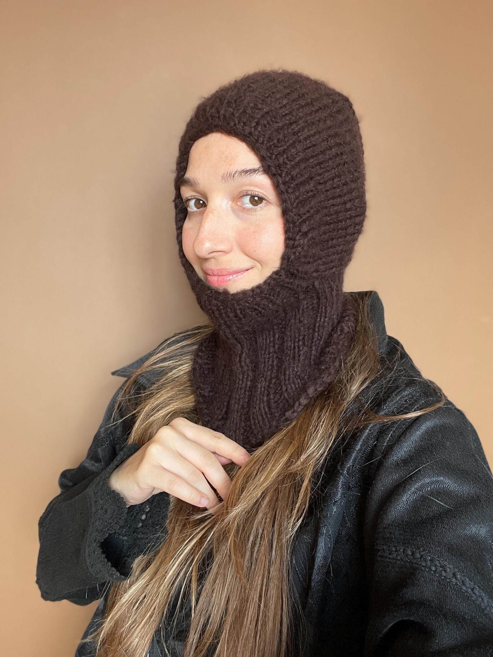Hand Knit Balaclava, Hand Knit Ski Mask, Christmas Gift Hat, Warm ...