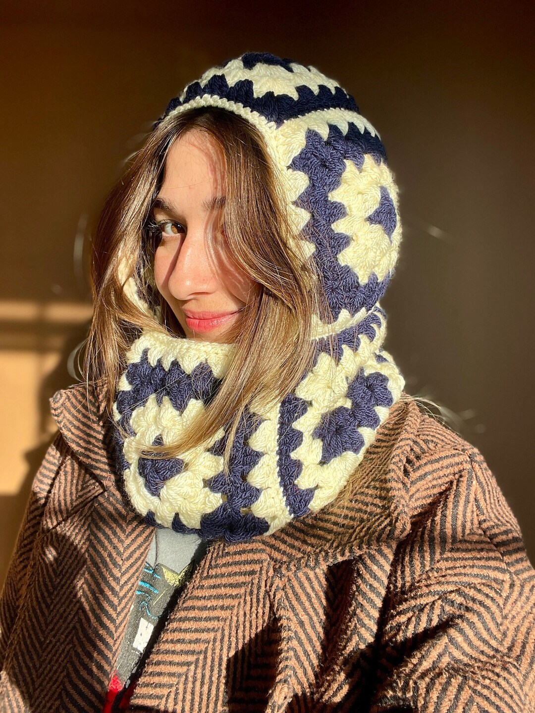 Crochet Balaclava,granny Square Unisex Colorful Balaclava,10 Different ...