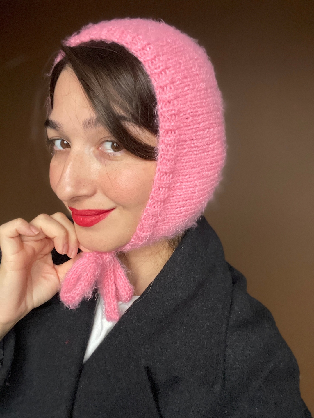 Crochet Balaclava Bonnet, Warm Cozy Bonnet, Colorful Handmade Warm Hat ...