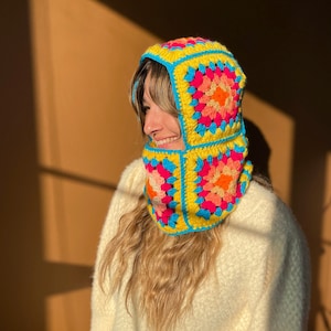 Crochet Colorful Balaclava for Women, 8 Different Colors Balaclava ...