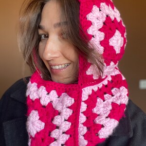 Crochet Balaclava, Granny Square Balaclava, Hand Knit Winter Hat ...