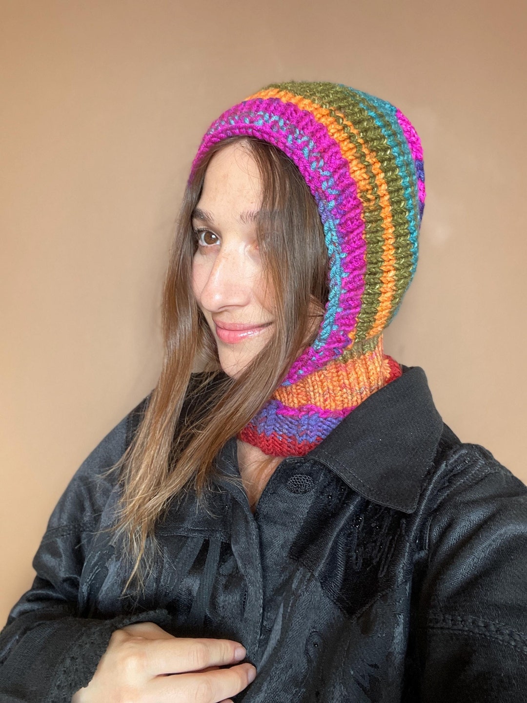 Hand Knit Balaclava, Hand Knit Ski Mask, Warm Winter Hat, Mohair Cozy ...