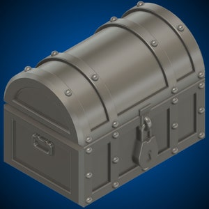 Treasure Chest STL File - Etsy