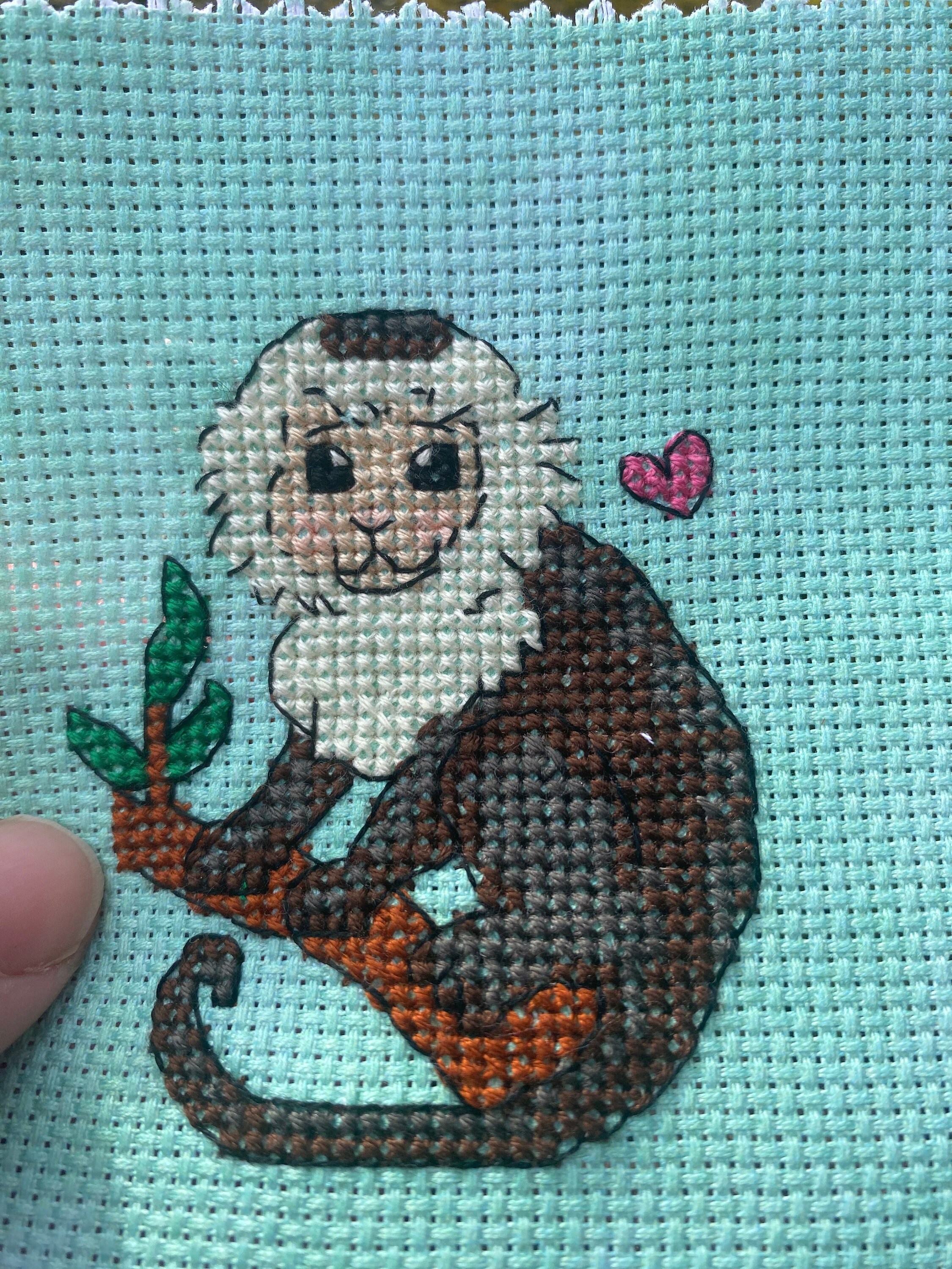 Capuchin Monkey Cross Stitch Pattern, Capuchin, Monkey Cross Stitch ...
