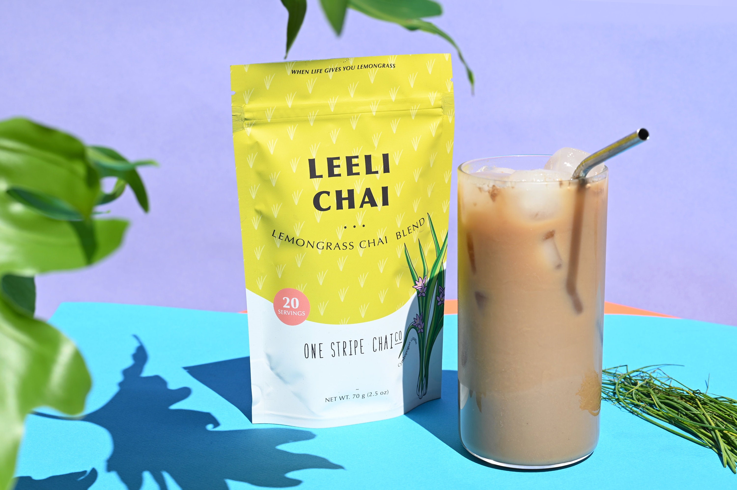 Lemongrass Chai, Loose Leaf Tea, Leeli Chai, Organic, 20 Servings (70 ...