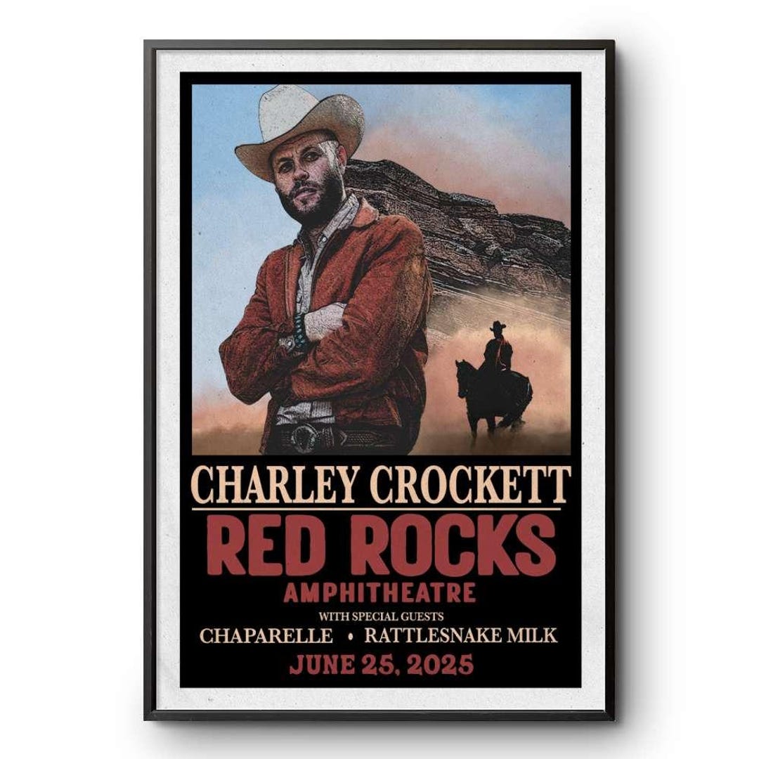 Charley Crockett Red Rocks Amphitheatre in Morrison CO June 25 2025 ...