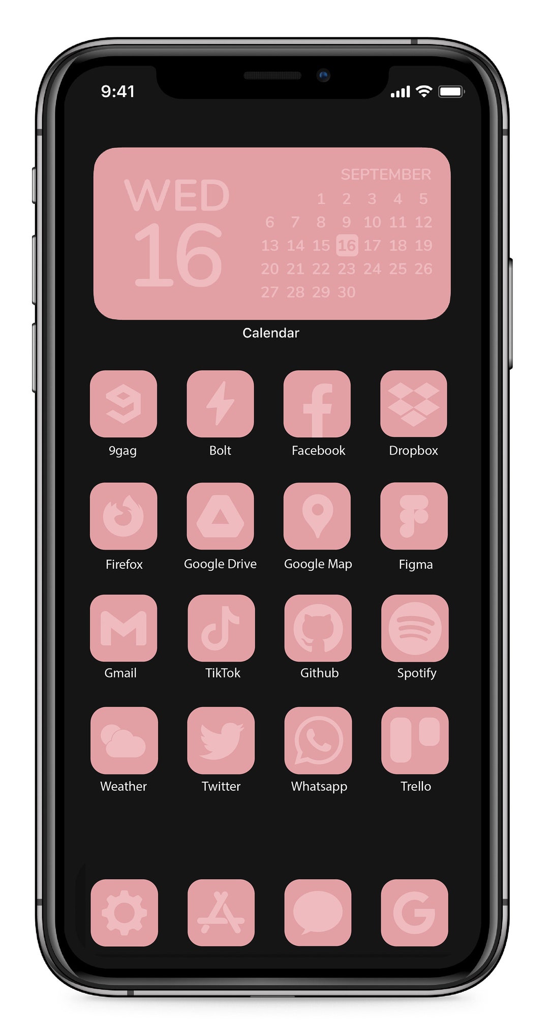Custom Set of Peach Icons for iPhone Ios 14 | Personalized Home Screen ...