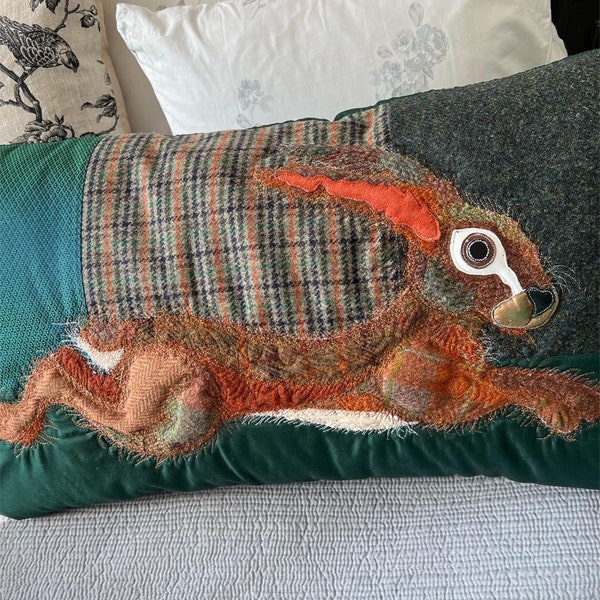 Hare Cushion - Etsy UK