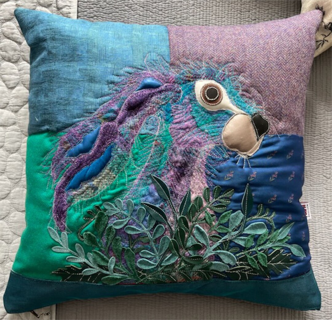 Hare in Hedgerow Tashs Woodland Creatures Cushion Series CUSTOM ORDER ...