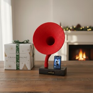 Gramophone iPhone Speaker, Housewarming Gifts, Handmade Gift for Music ...