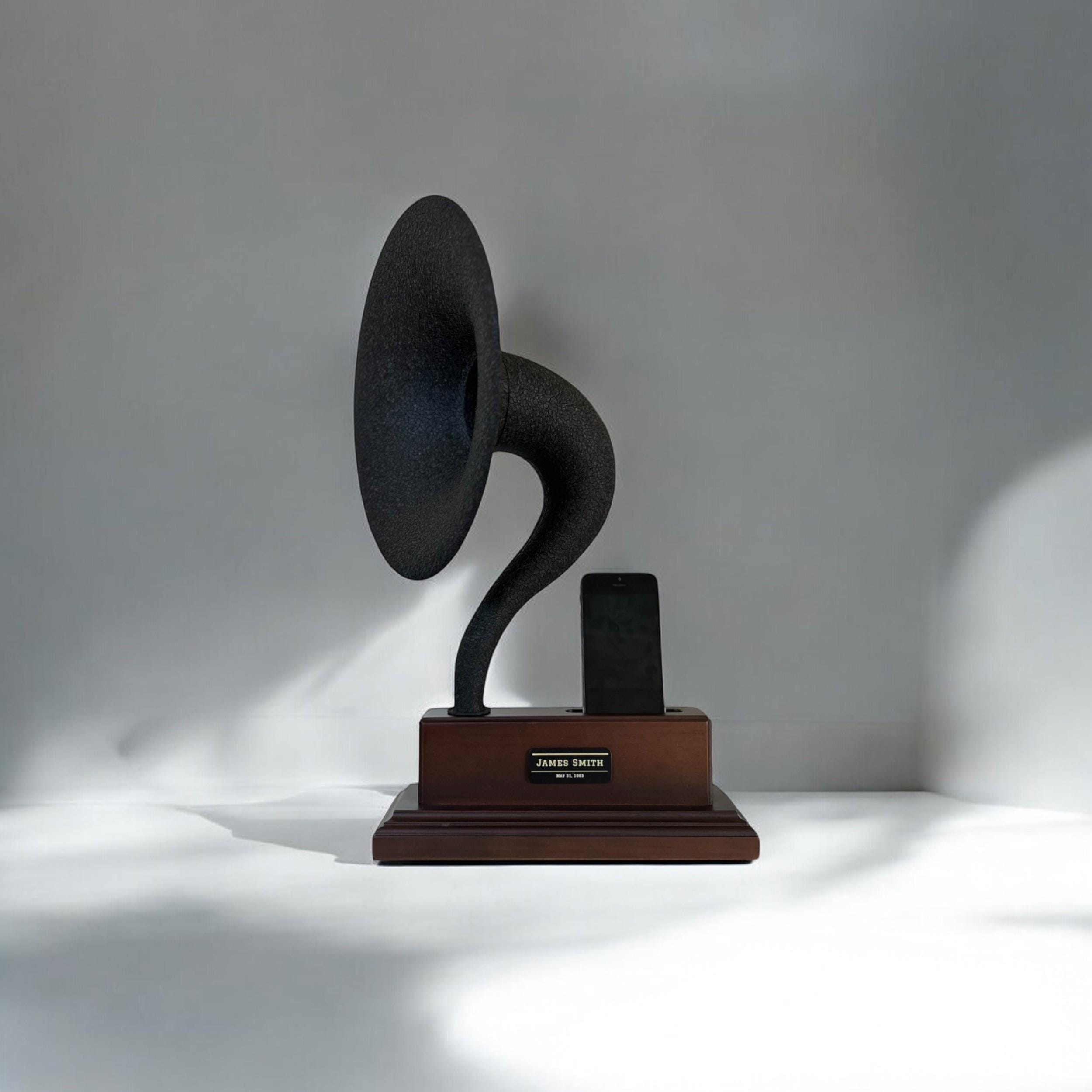 Gramophone iPhone Passive Speaker, Gift for Home, Acoustic iPhone ...