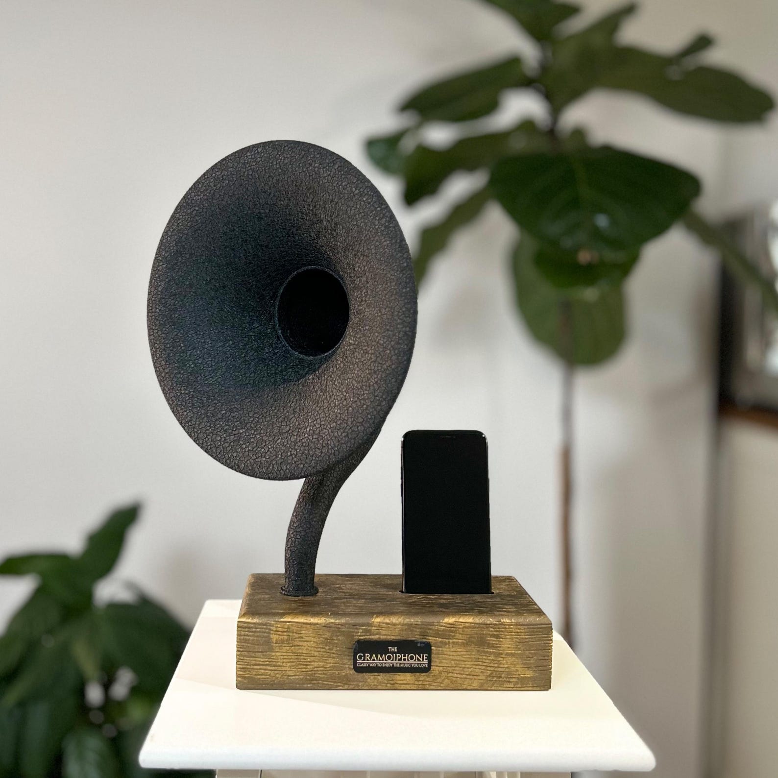 Acoustic iPhone Speaker, Gramophone iPhone Passive Speaker, Unique Home ...