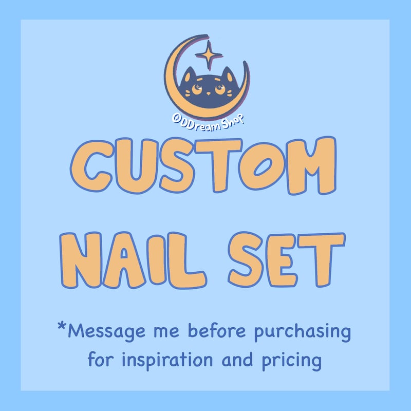 Custom Anime Nail Design - Etsy