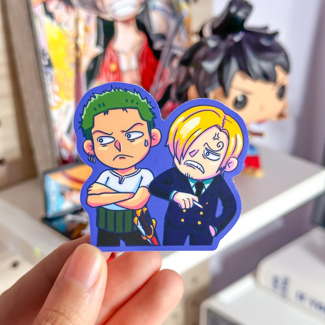 Sanji and Zoro Vinyl Sticker one Piece Laptop - Etsy