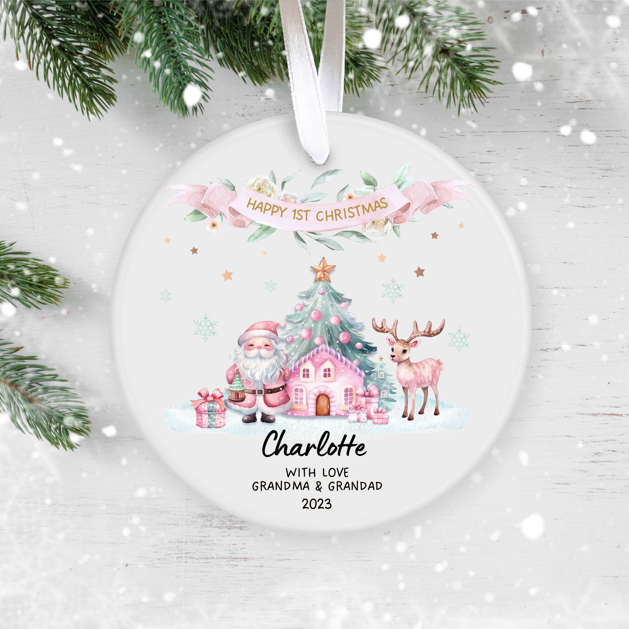 Personalised Christmas Bauble for Daughter, Granddaughter, Niece ...