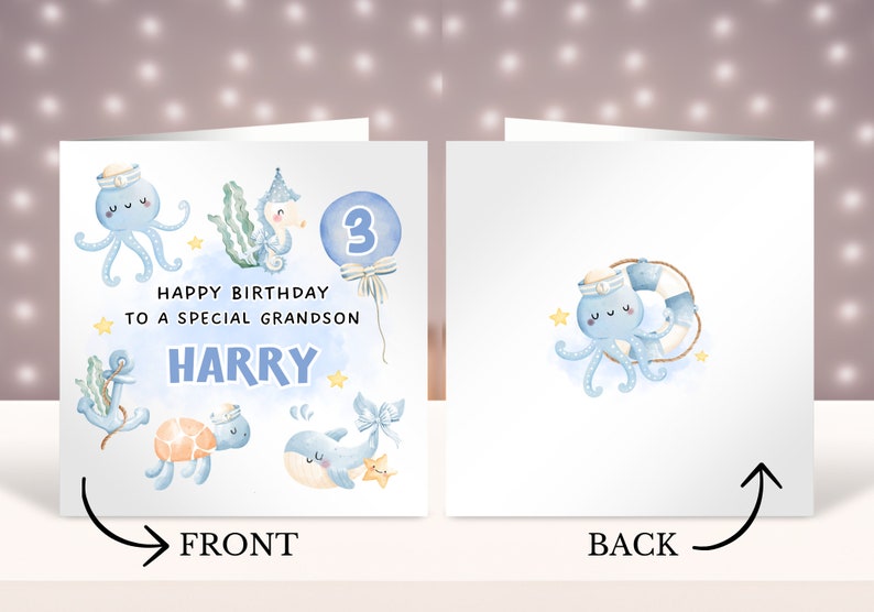Personalised Birthday Card Keepsake, Any Age, Card for Little Girl ...