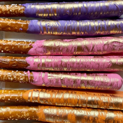 Chocolate Covered Pretzels Decorated in White Milk and Dark - Etsy