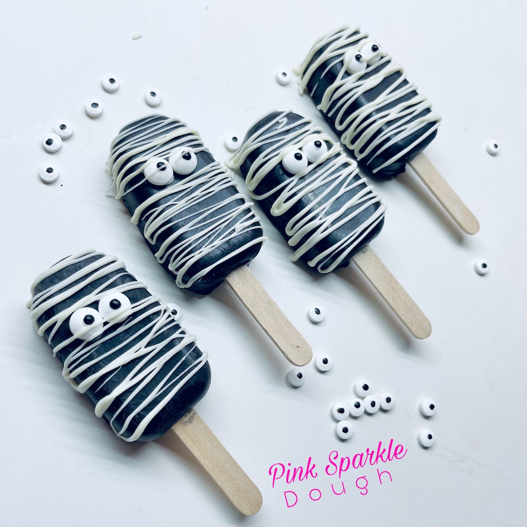 1/2 Dozen Mummy Theme Cakesicles Halloween Treats Party Favor Spooky ...