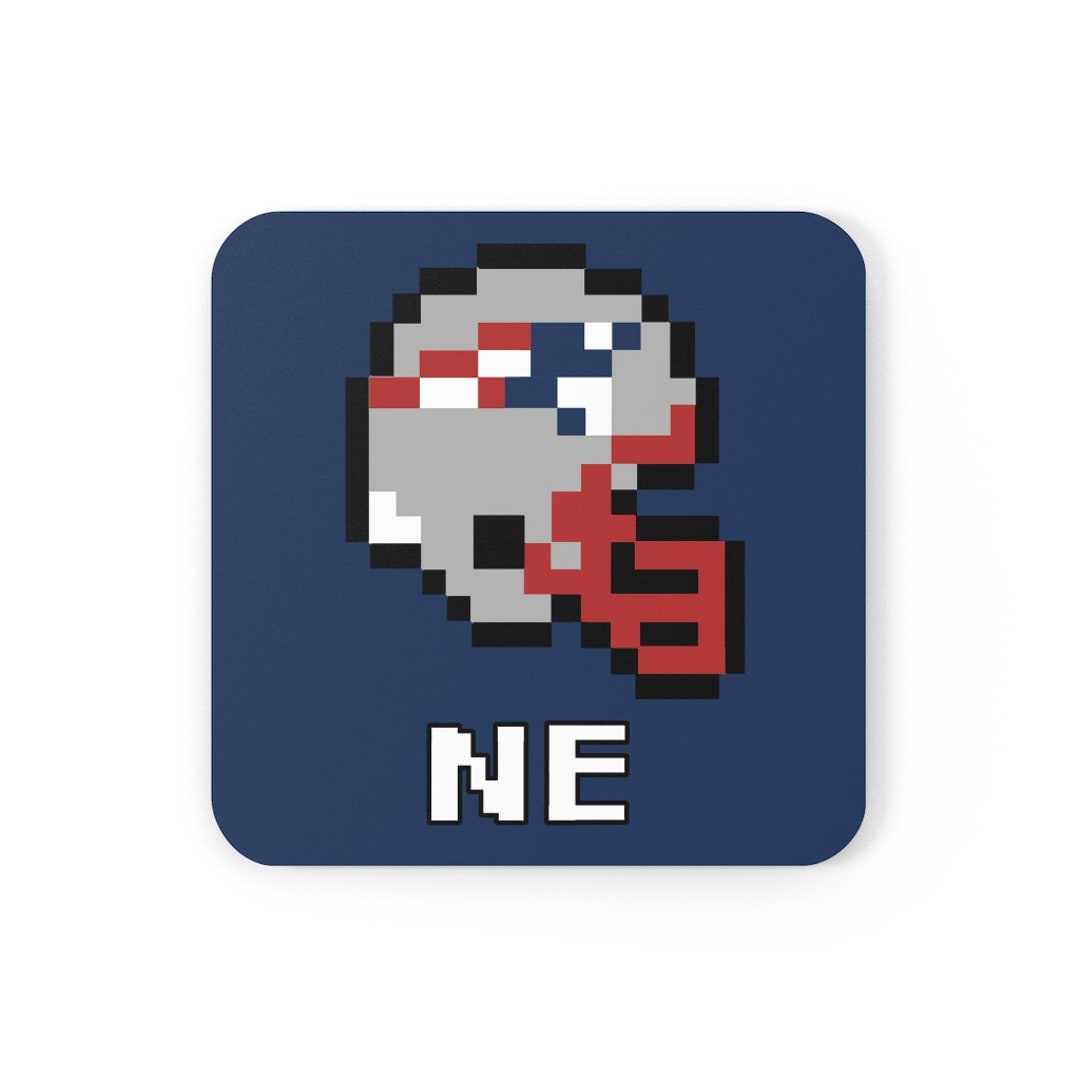 New England Tecmo Style 8-bit Helmet Coaster - Etsy