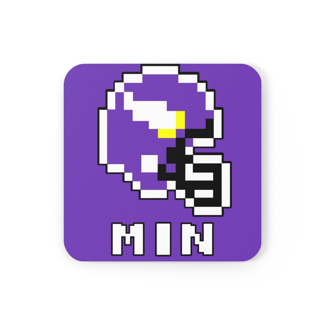 Minnesota Tecmo Style 8-bit Helmet Coaster - Etsy