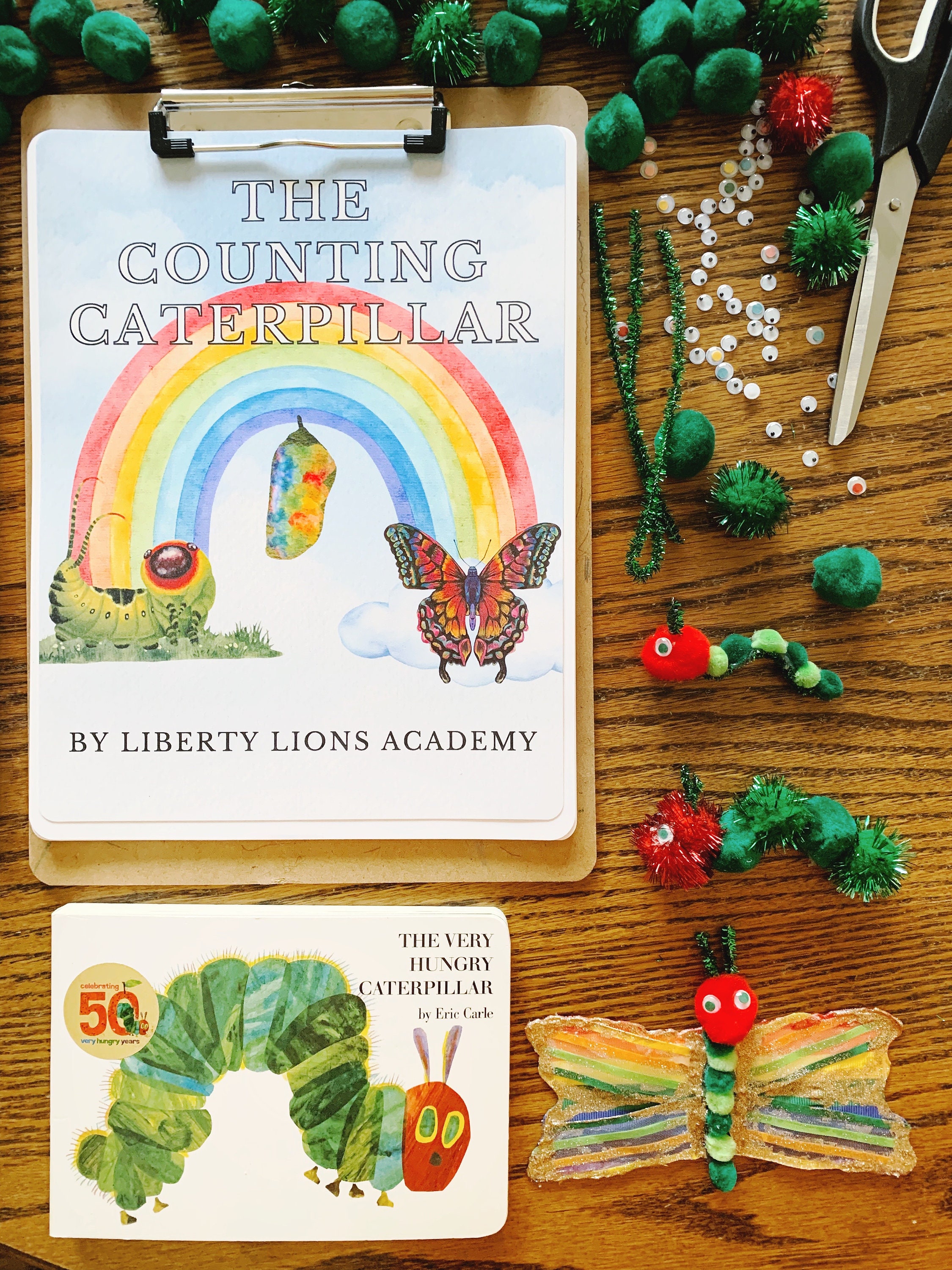 Counting Caterpillar Early Learning Butterfly Lifecycle Preschool Days ...