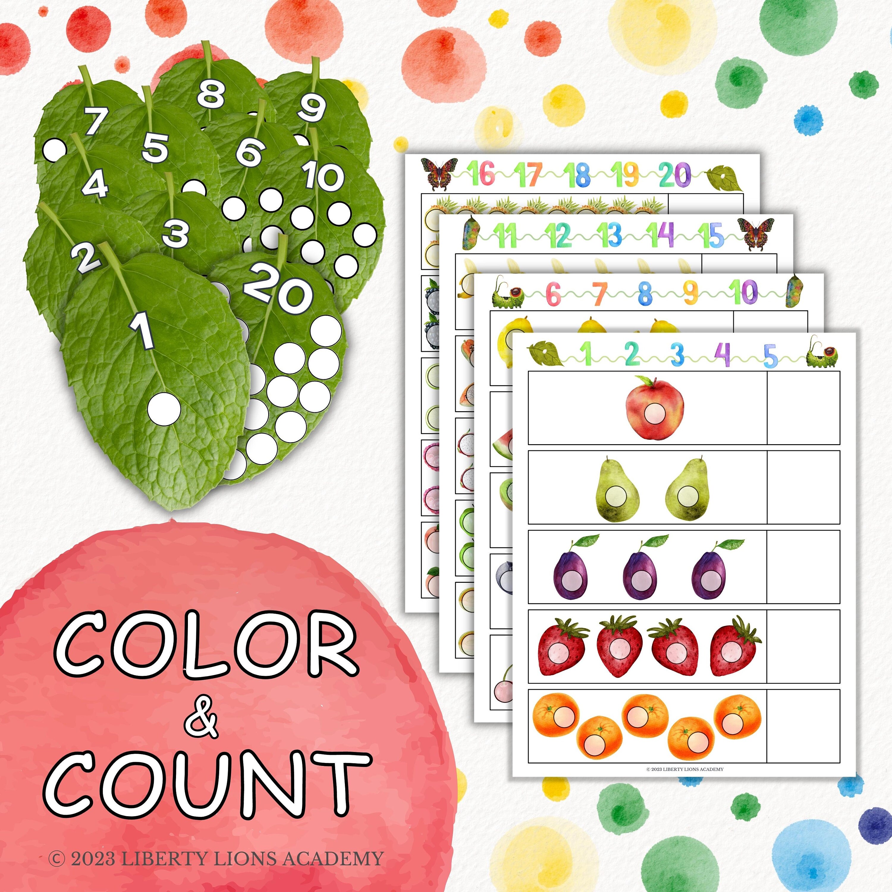Counting Caterpillar | Early Learning | Butterfly Lifecycle | Preschool ...