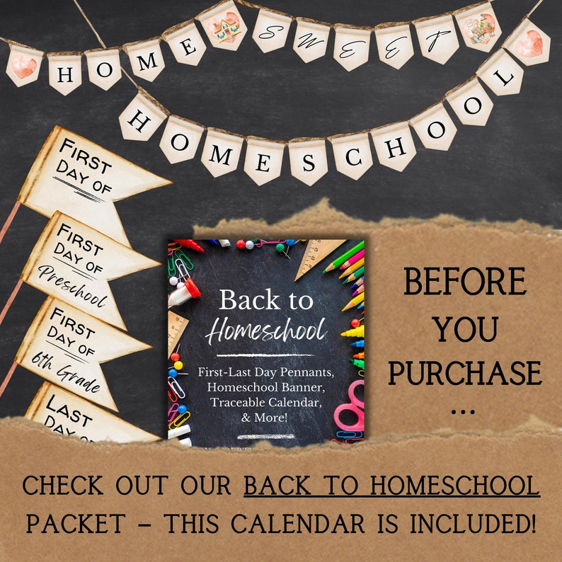 Traceable Monthly Calendar, Elementary, Handwriting Practice, Preschool ...