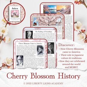 Cherry Blossom Unit Study, Homeschool Spring Study, History, Anatomy ...