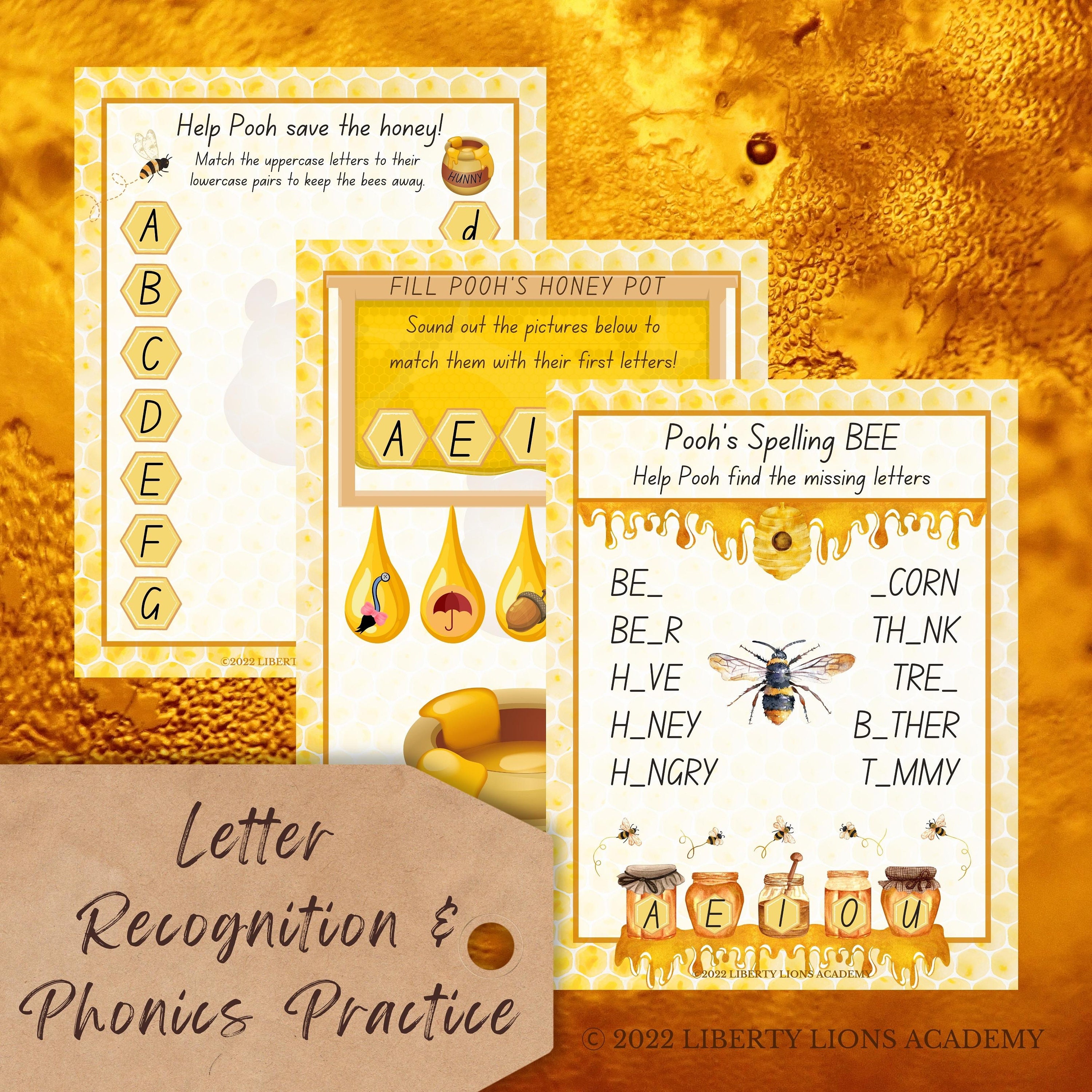 Spelling, Winnie the Pooh, Early Learning, Homeschool Printable ...