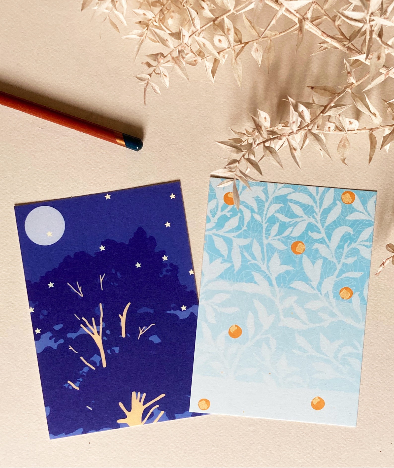 Cartes postales pour célébrer les fêtes de fin dannée - Etsy France