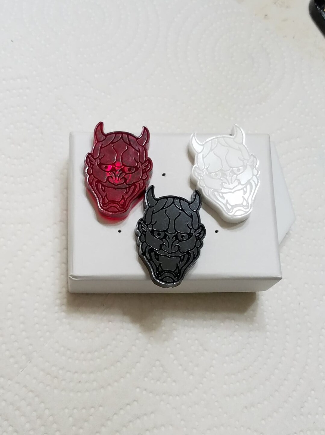 Resin Hannya Mask Pin - Etsy UK