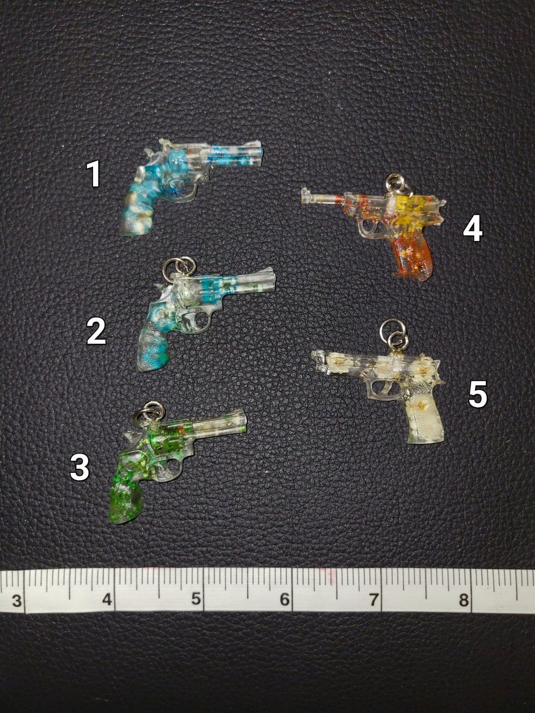 Flower Resin Gun Charms - One of Each - Etsy