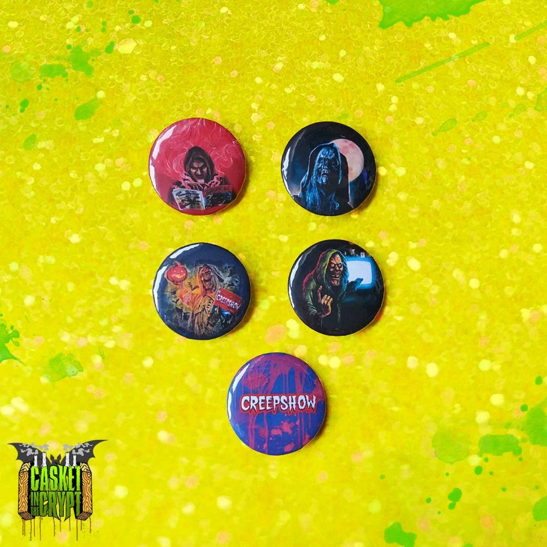 Creepshow Horror Badge Set Button Corpse Merch Vest - Etsy