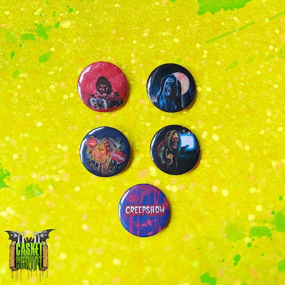 Creepshow Horror Badge Set Button Corpse Merch Vest - Etsy