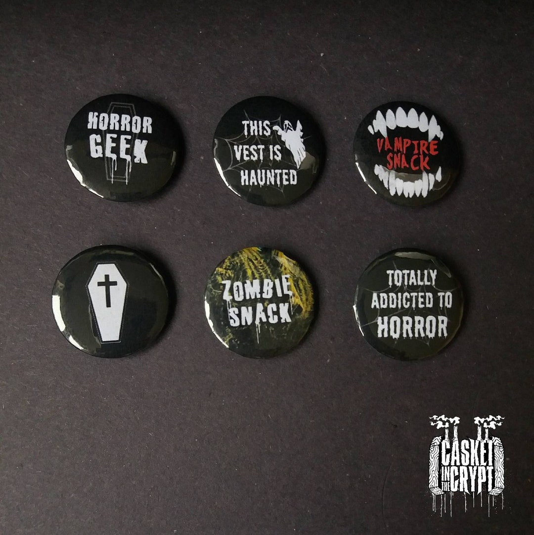 Horror Vest Button Badges Collection - Set 1 - Etsy