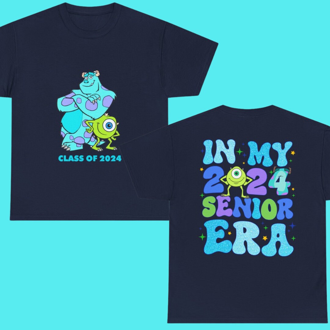 In My Senior Era Monsters Graduation Class of 2024 Unisex T-shirt - Etsy
