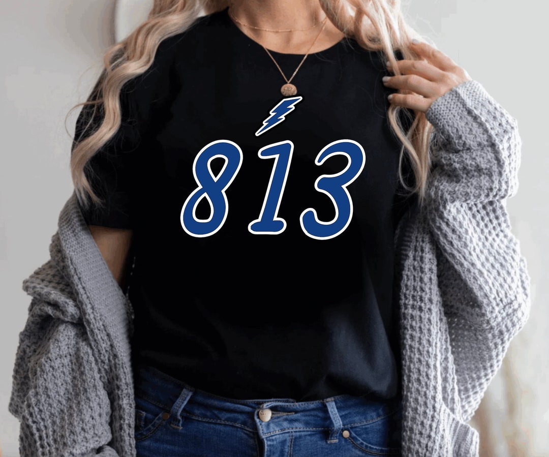 813 Tampa Hockey Shirt Tampa Bay Lightning Shirt Bolts - Etsy