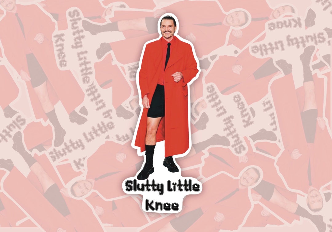 Slutty Little Knee, Pedro Pascal, Met Gala Meme Sticker - Etsy