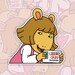 DW, Arthur, Library Card Sticker - Etsy