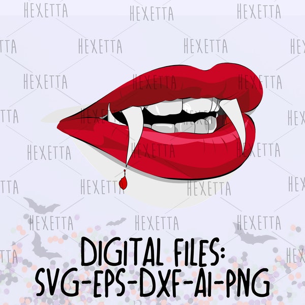 Vampire Teeth Svg - Etsy