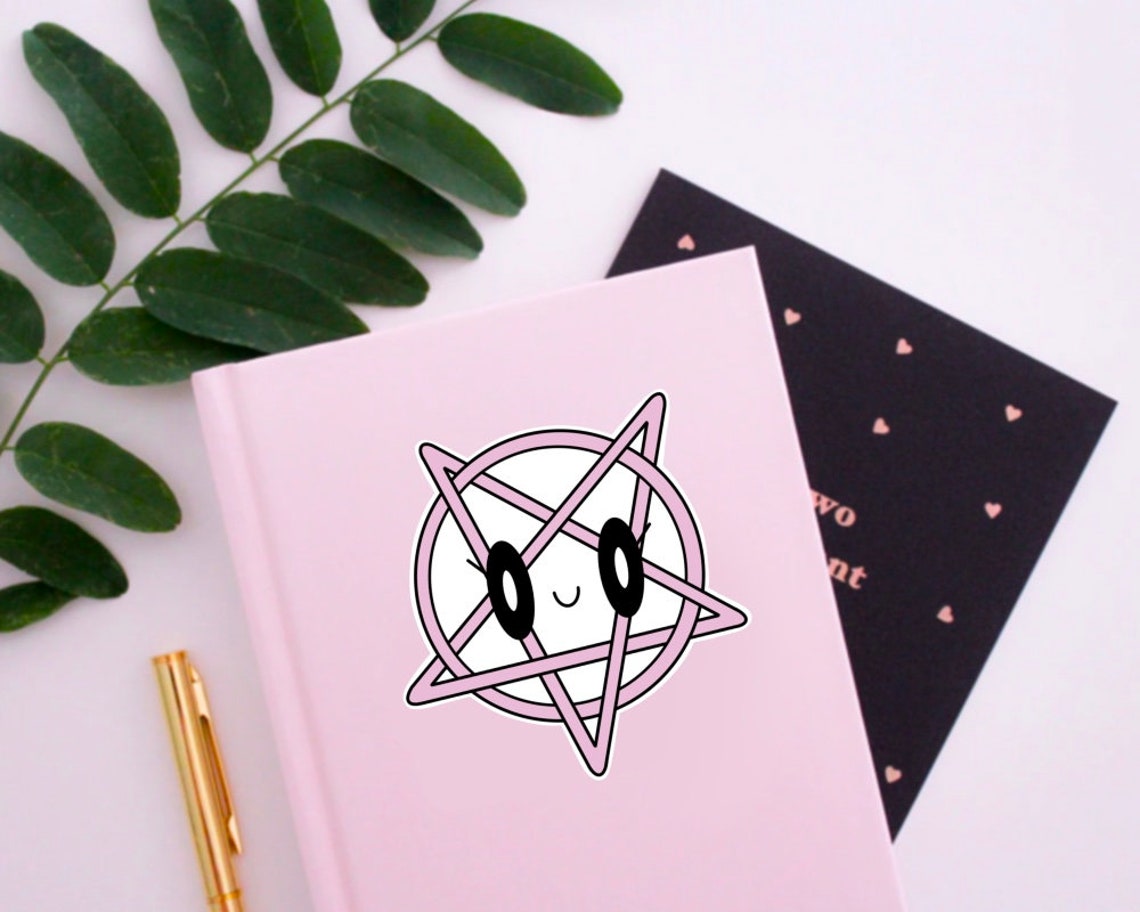 Kawaii Cute Pentagram Sticker - Etsy