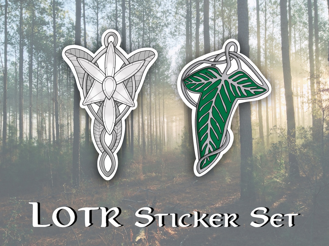 Evenstar, Leaf of Lorien Sticker Pack - Etsy
